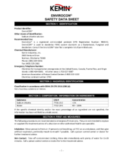 Safety Data Sheets | Kemin Bio Solutions